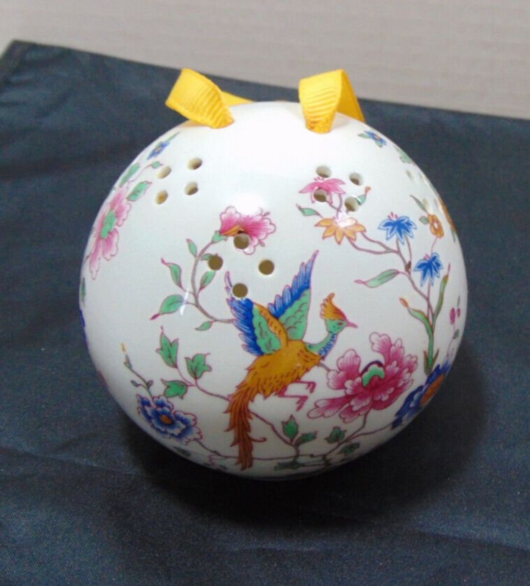 Vintage Hammersley Bone China Diffuser Potpourri Ball Ornament -bird of Paradise - Etsy