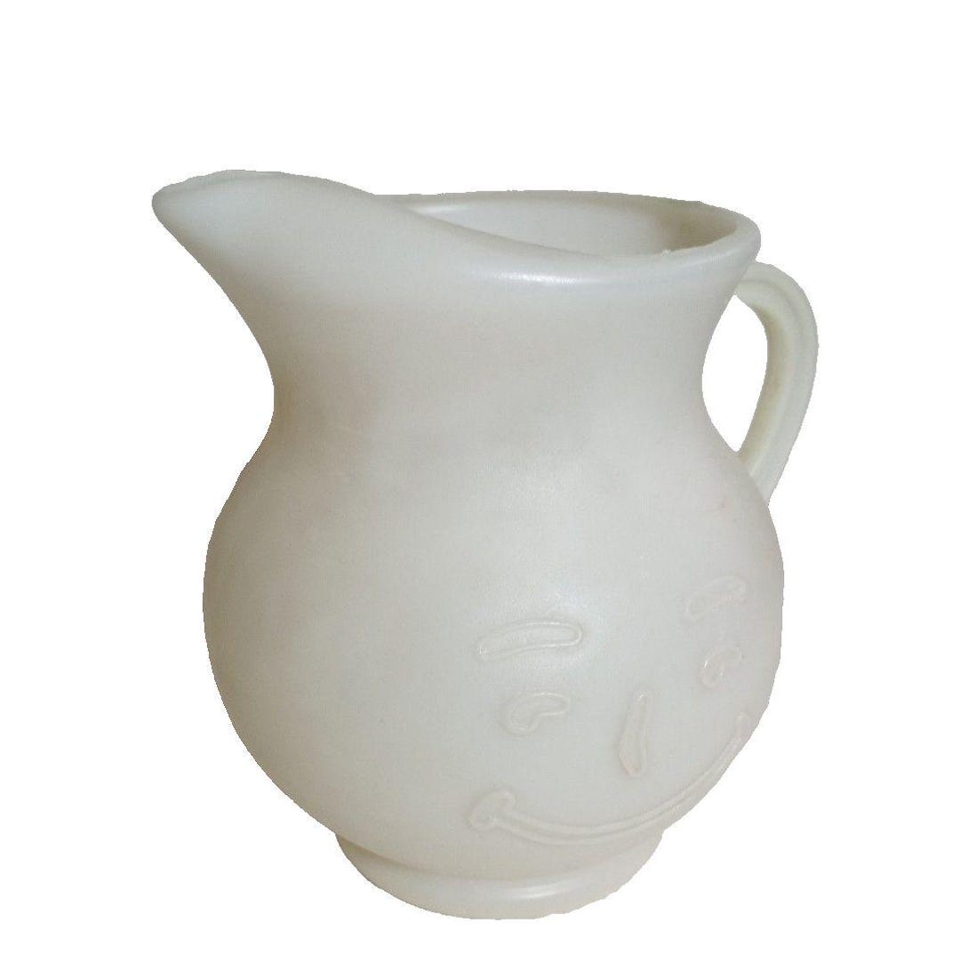 Vintage Kool-aid Man 2-quart White Plastic Pitcher 1980s Retro ...