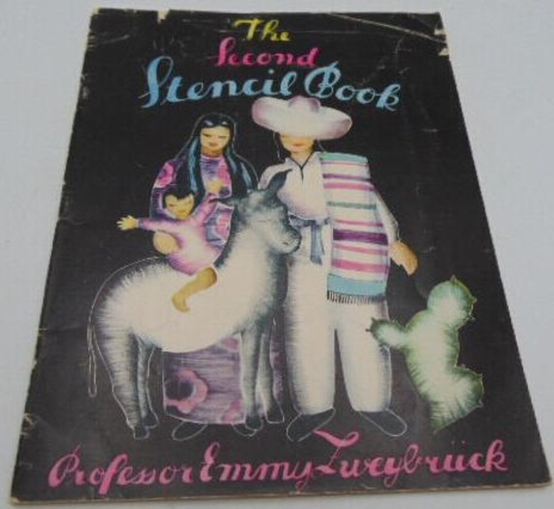 Vtg. the Second Stencil Book by Professor Emmy Lweybruck Second ...