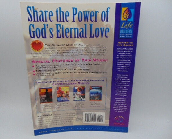 Life Builders Ser. Adult Group Bible Study: the Greatest is Love 1998 ...