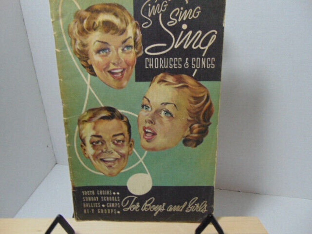 1951 Sing Sing Sing Songbook – Vintage Children's Music - Etsy