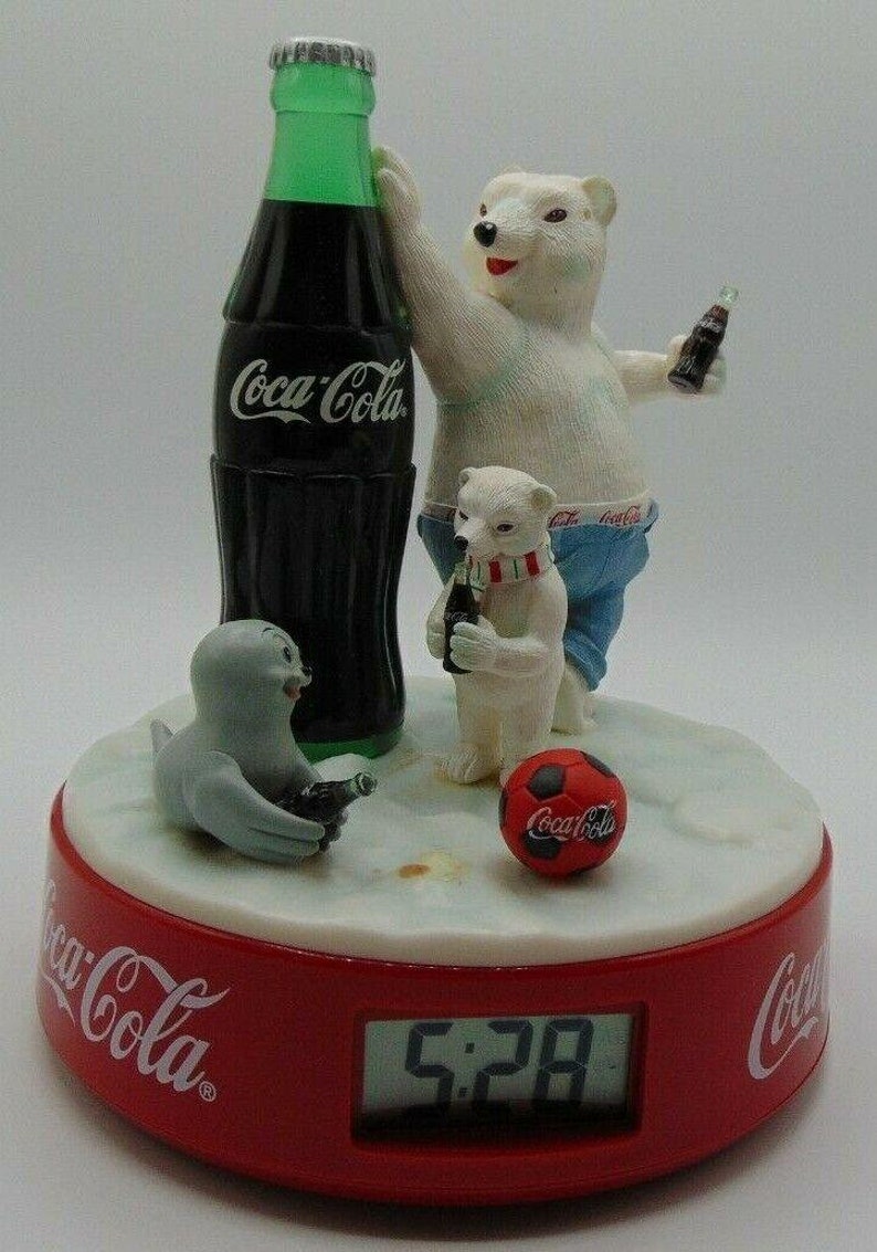 Coca Cola Alarm Clock Featuring Polar Bear and Seal in Orig. Box C1999 ...
