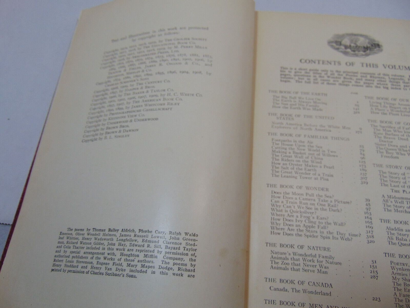 The Book of Knowledge: the Children's Encylopedia Vol.1 grolier Society ...