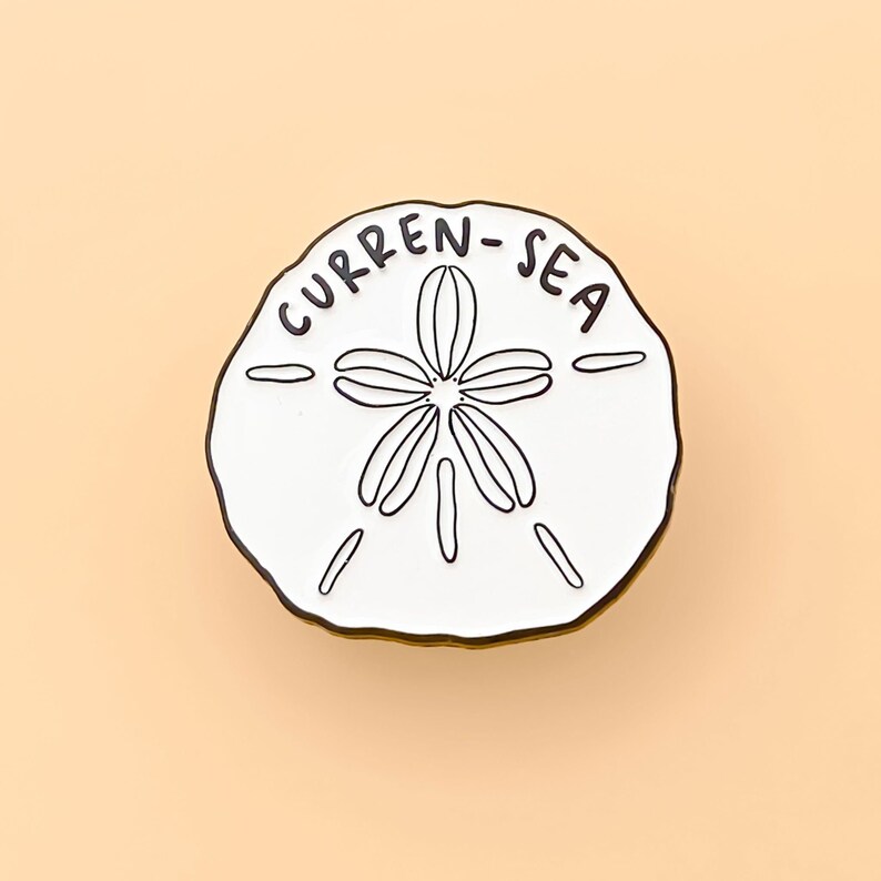 Sand Dollar Pin – Coastal Inspired Enamel Brooch for Beach Lovers ...