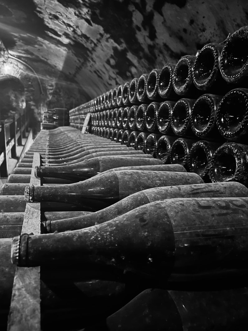 Champagne Caves France - Etsy