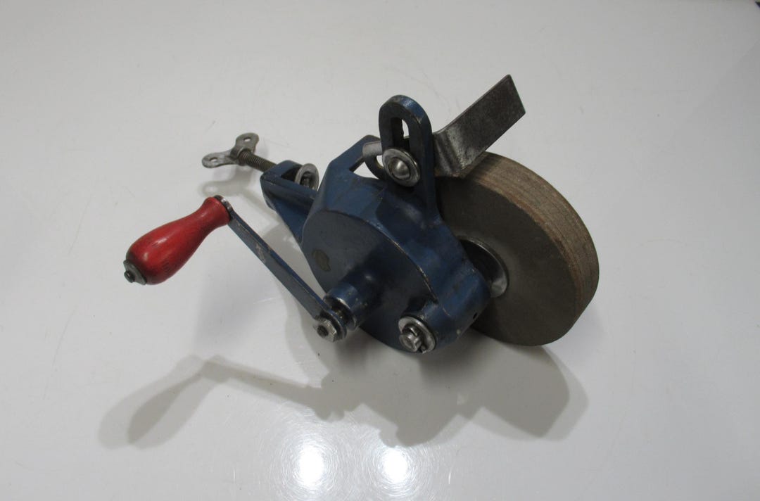 Stunning Vintage British Made Hand Cranked Grinding Wheel Hand Operated ...