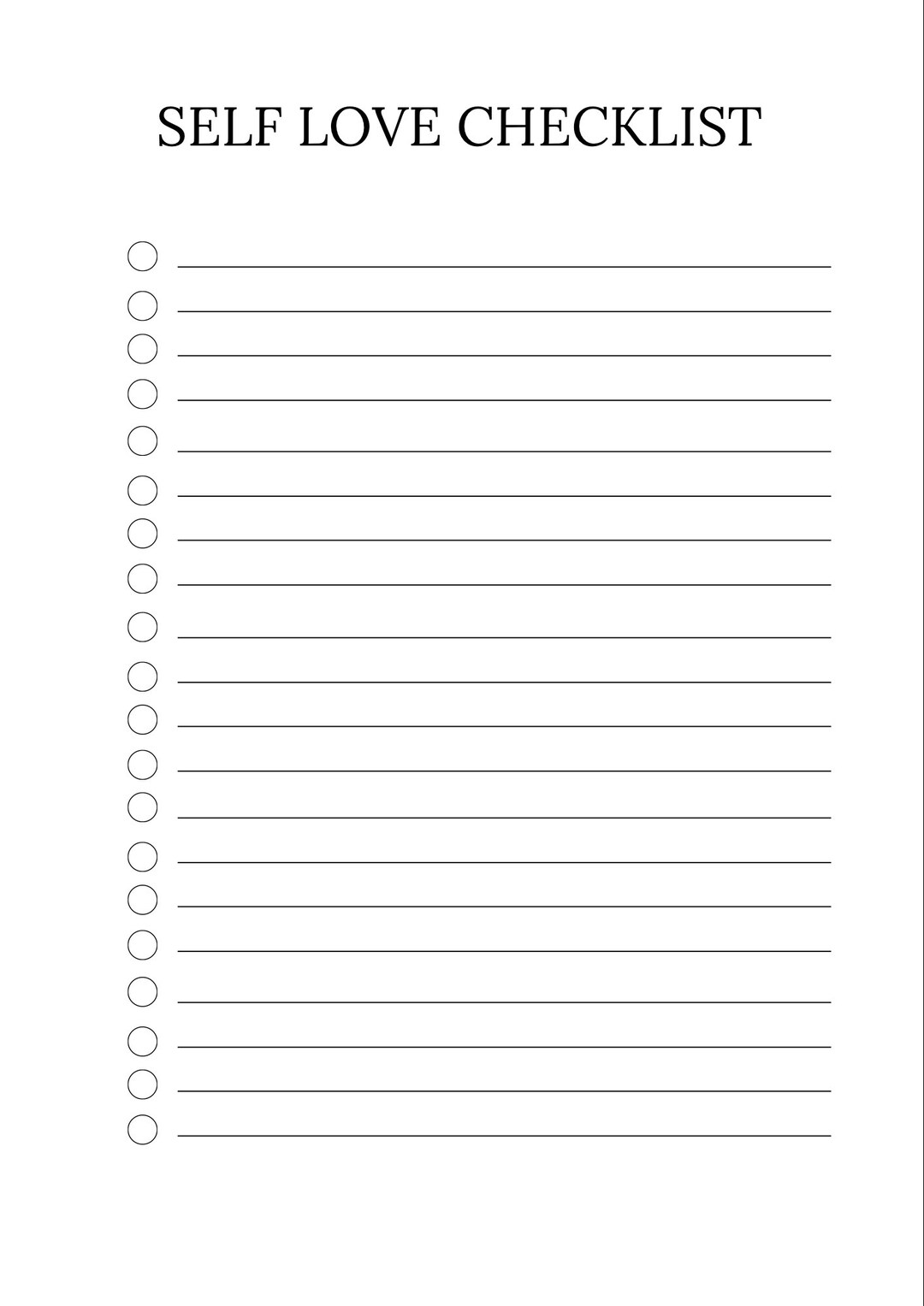 Self Love Planner - Etsy