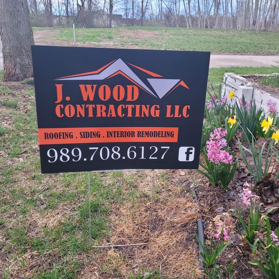 Yard Signs With Stakes Custom Yard Sign Printed Signs Business Signs ...