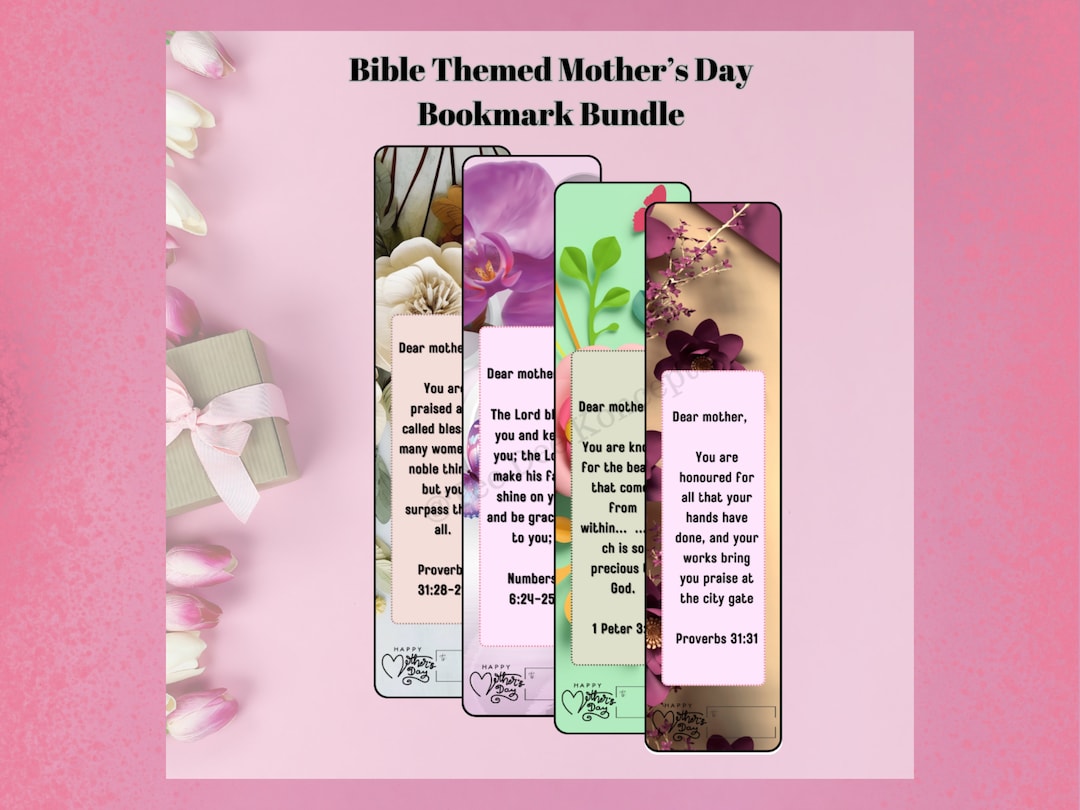 Printable Christian Mother's Day Bookmarks | Mother's Day Gift From ...