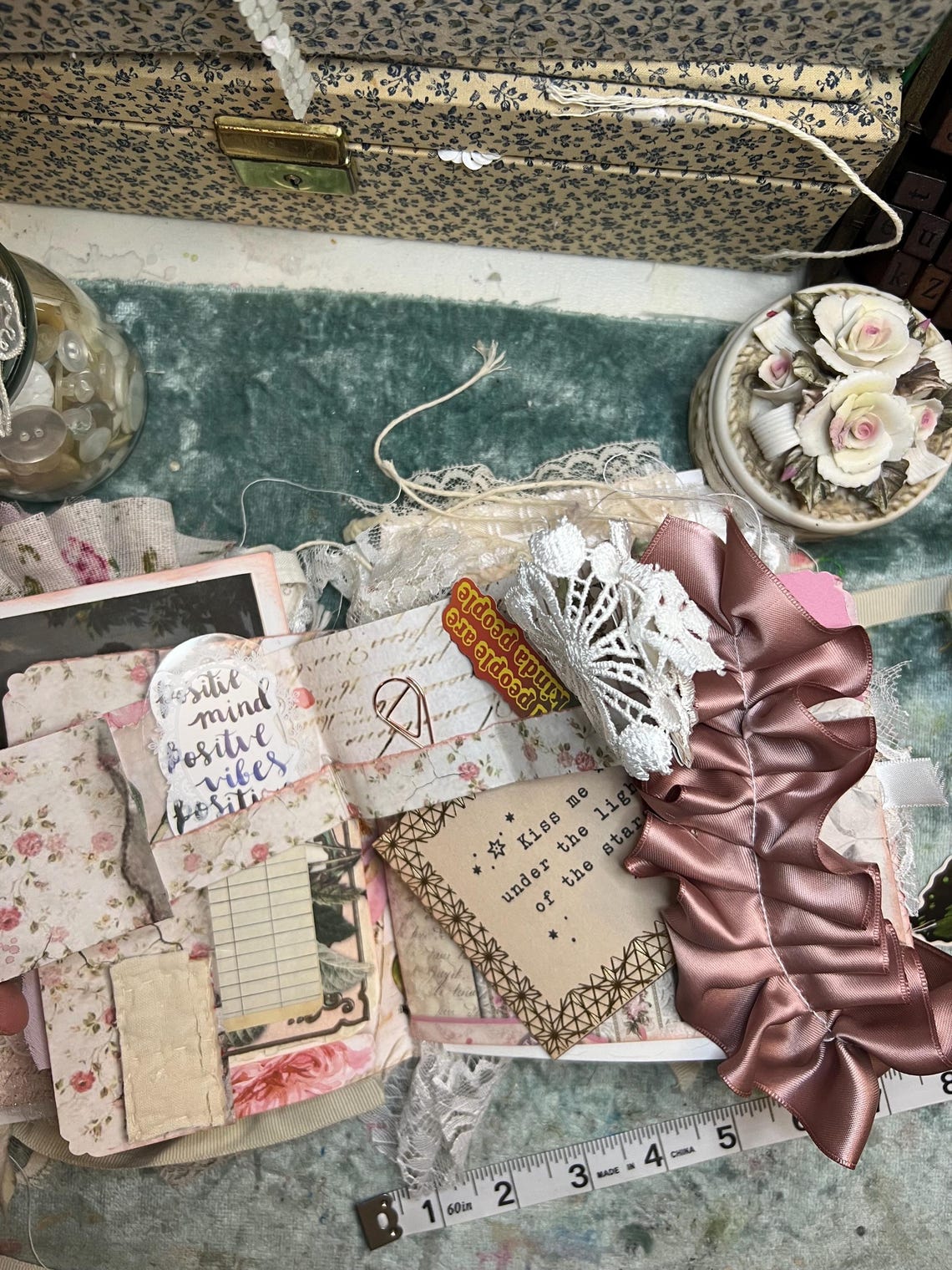 Junk Journal Rose Journal - Etsy