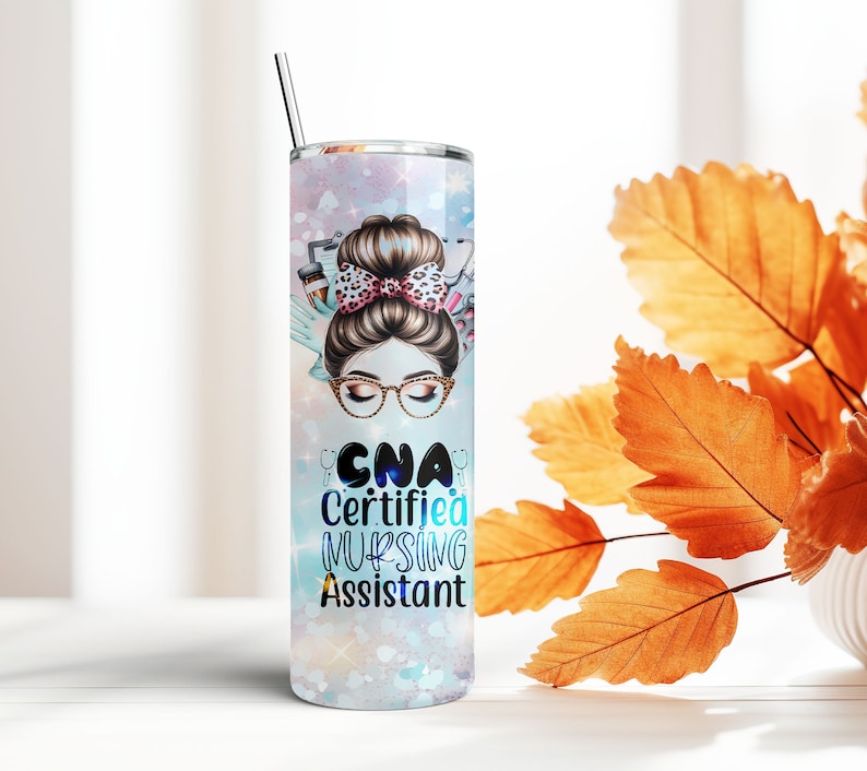CNA Tumbler Wrap Png Nurse Sublimation Designs 20 Oz Tumbler ...