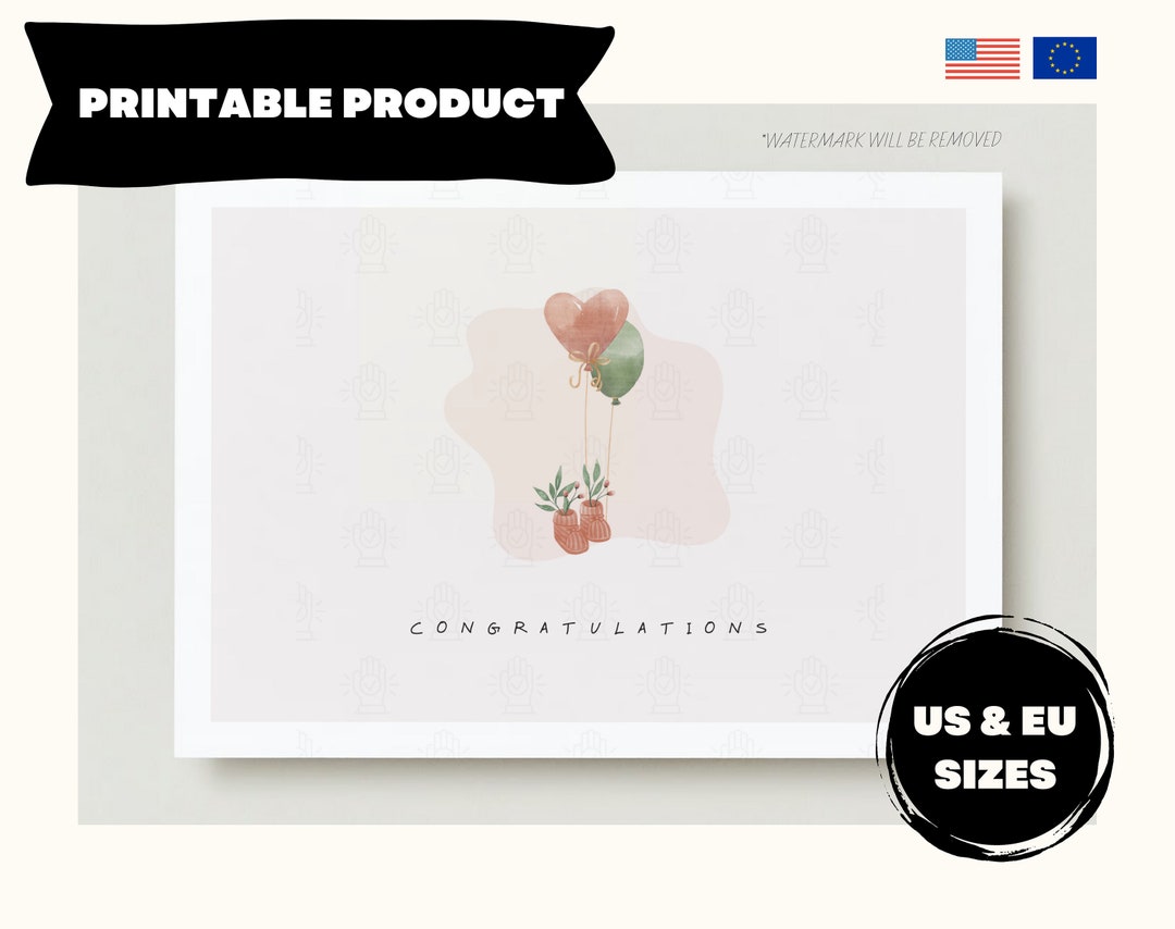 Printable Congratulations Pregnancy Card Download Printable - Etsy