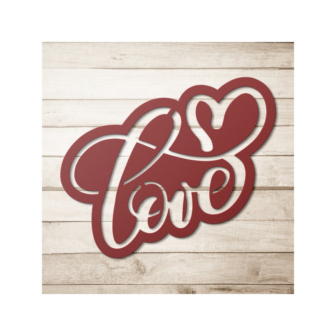 Custom Love Sign Custom Love Metal Sign Your Logo Here Sign Metal Sign ...