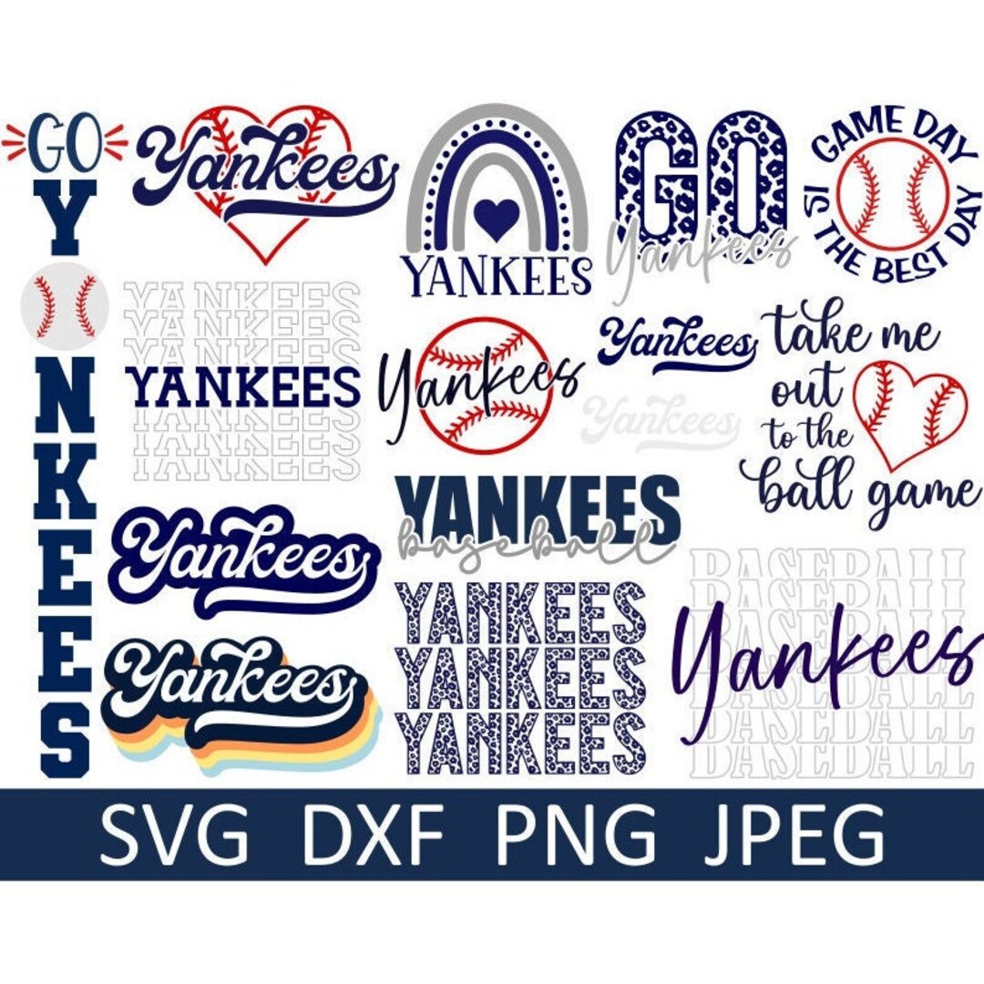 Yankees SVG Bundle Baseball SVG Yankees Shirt SVG Digital - Etsy