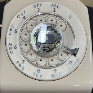 Vintage Fully Restored Rotary Desk Telephone - Ivory - Etsy
