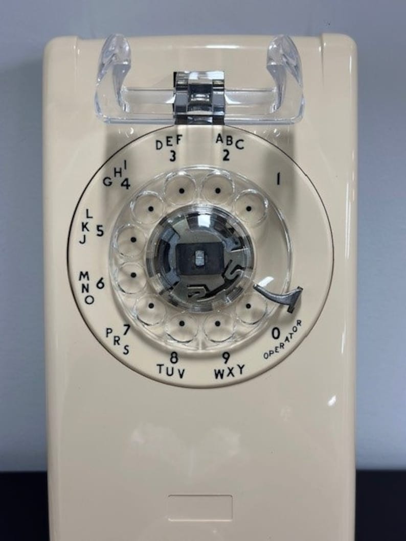 Vintage Fully Restored Rotary Wall Telephone - Ivory - Etsy