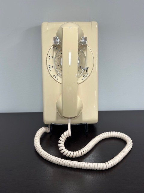 Vintage Fully Restored Rotary Wall Telephone - Ivory - Etsy