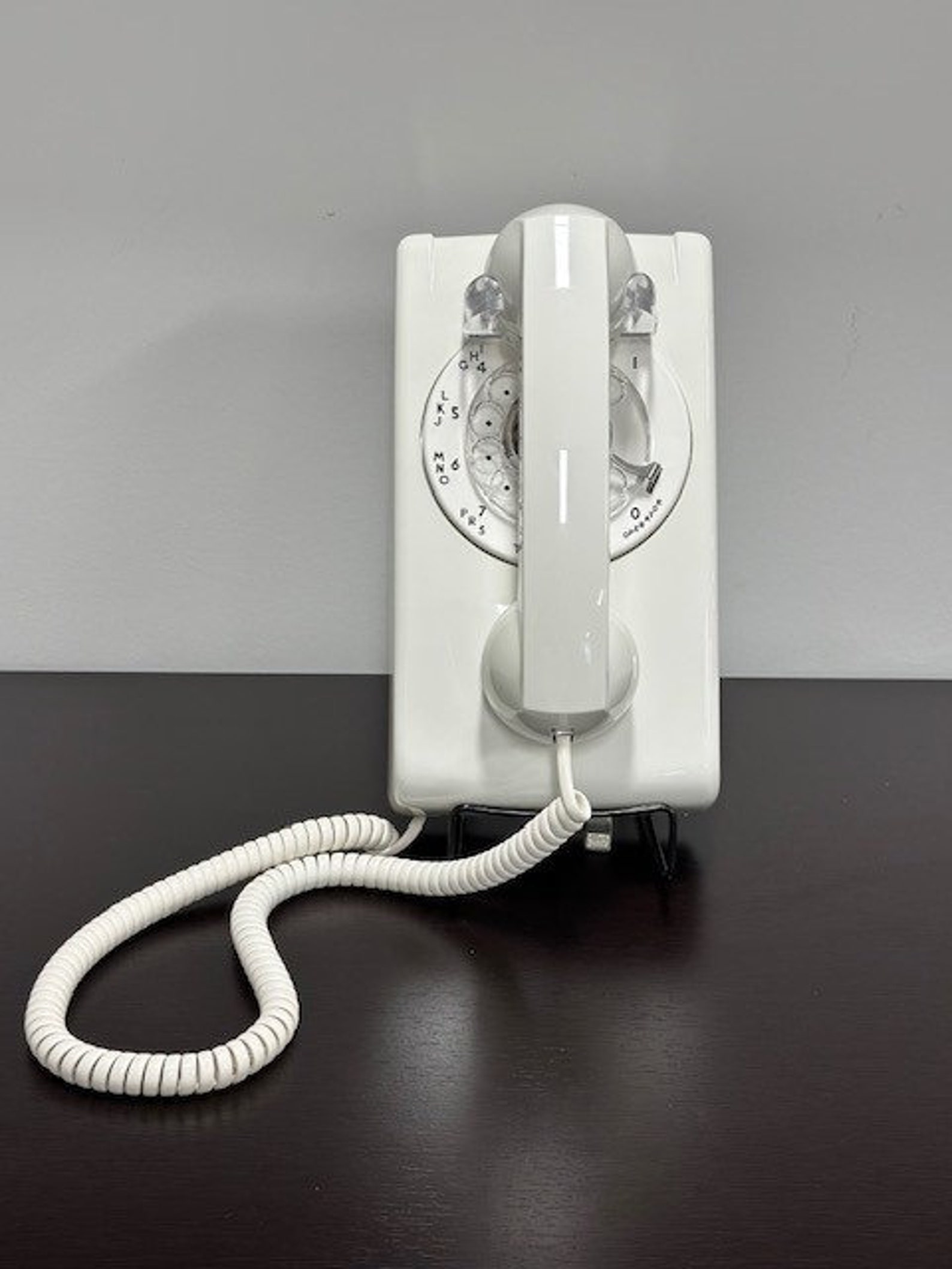 Vintage Fully Restored Rotary Wall Telephone - White - Etsy
