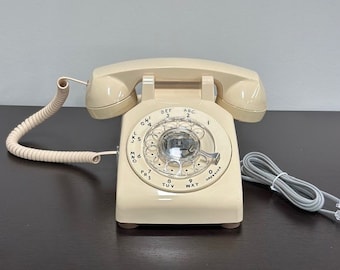 Vintage Fully Restored Rotary Wall Telephone - Ivory - Etsy