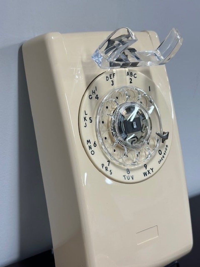 Vintage Fully Restored Rotary Wall Telephone - Ivory - Etsy