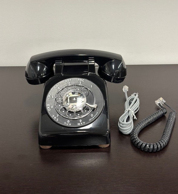 Vintage Fully Restored Rotary Desk Telephone - Black - Etsy