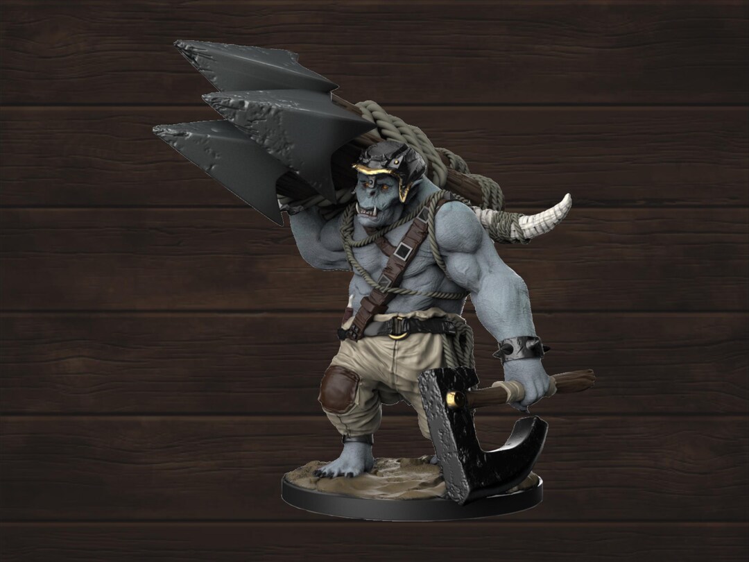 Orc Lumberjack | Necropunks Miniatures | Tabletop Roleplaying / D&D ...