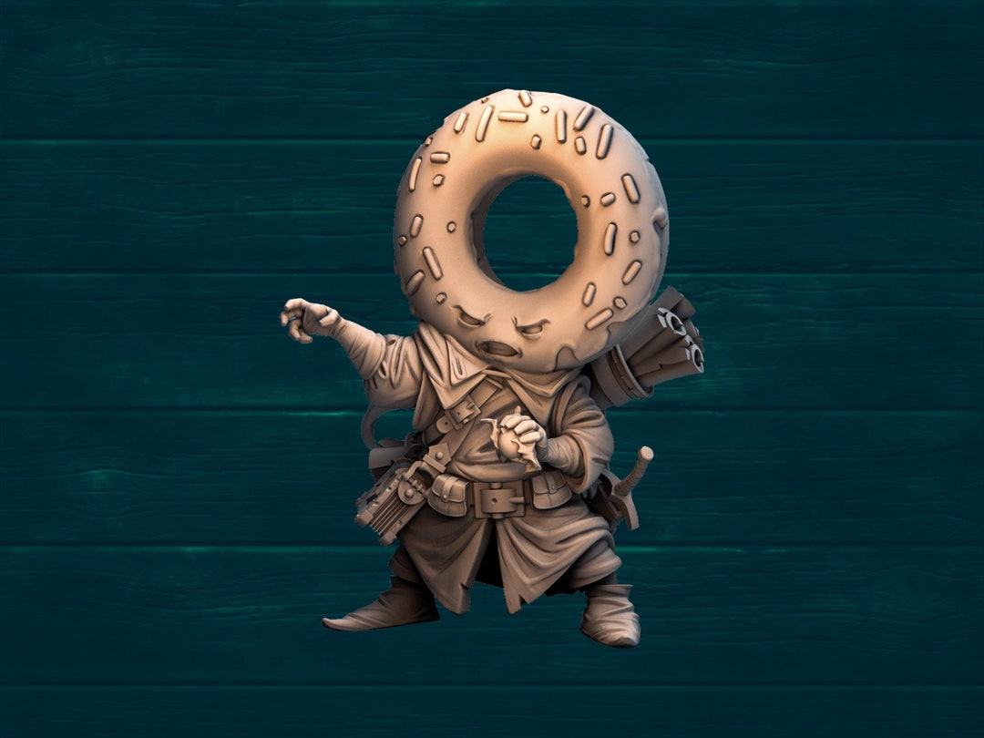 Donut Battle Mage | FOOD FIGHT! by Quirky Unlimited | Tabletop Roleplaying / D&D / Wargaming ...