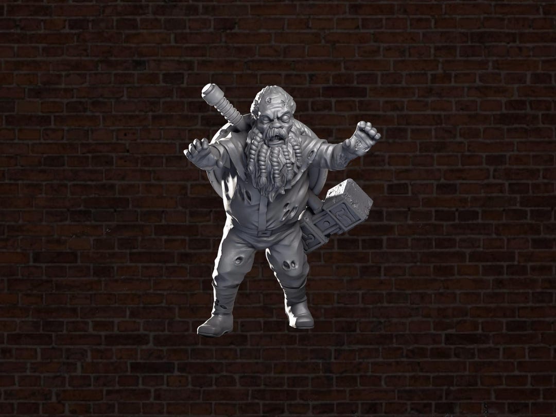 Dwarf Zombie | Vaultz Miniautres | Tabletop Roleplaying / D&D ...