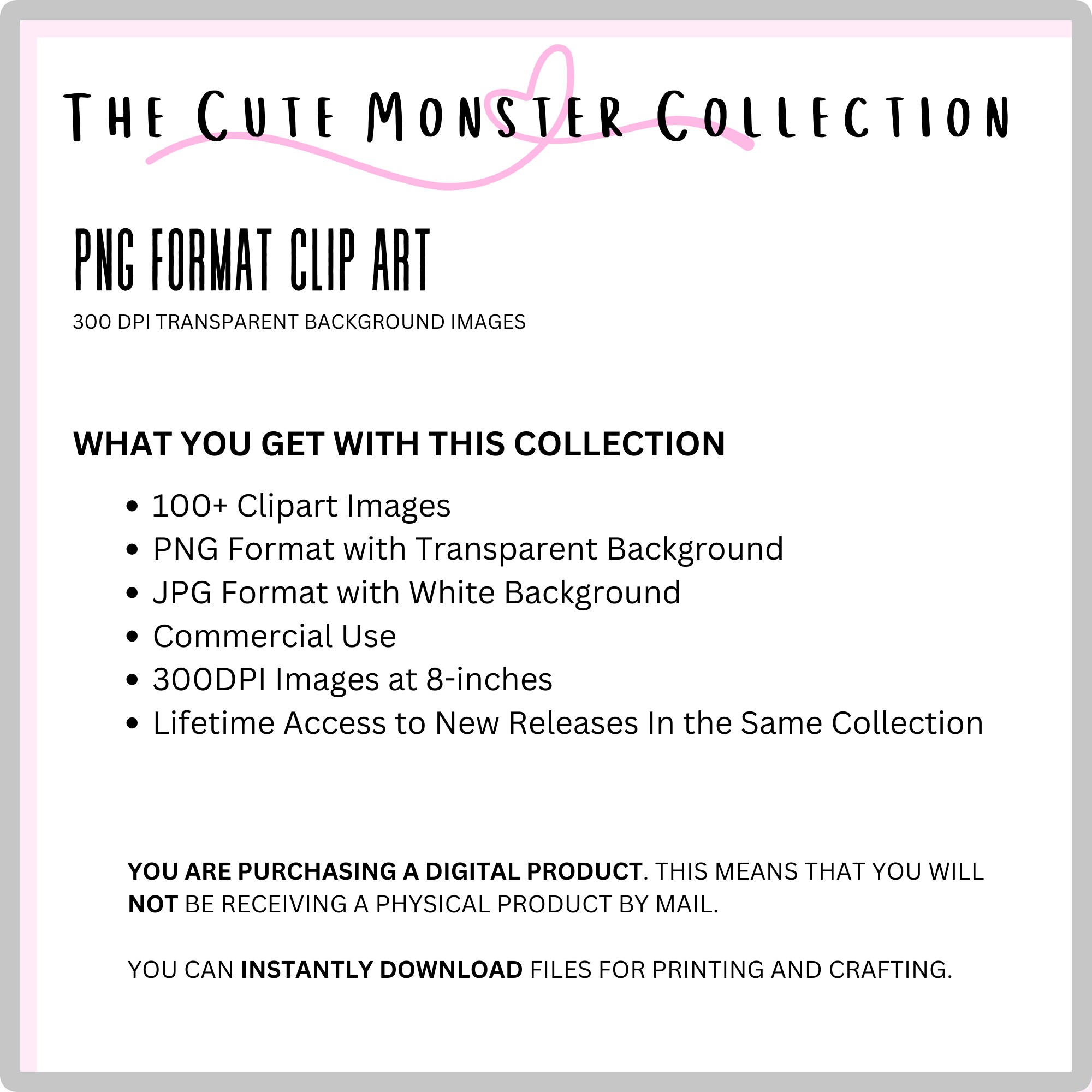 Clipart Cute Monster Watercolor Cute Monster Clip Art Bundle - Etsy