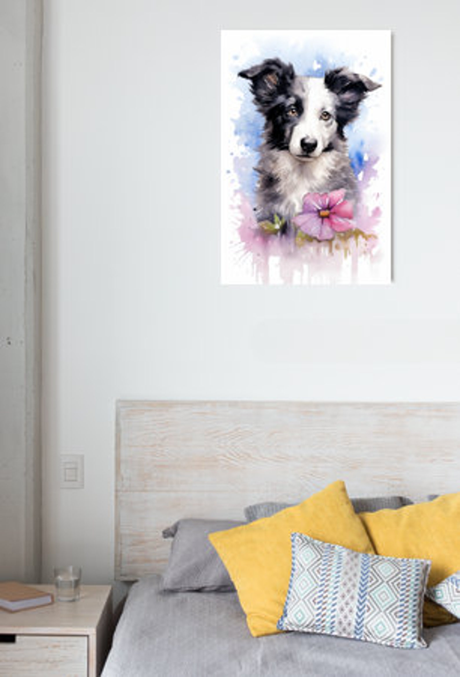 Border Collie Portrait INSTANT DOWNLOAD Border Collie Portrait ...