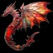 Fire Dragon Giftful Art, Stained Glass Dragon Digital Download, Dragon ...
