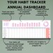 Yearly Habit Tracker and Budget Tracker Spreadsheet Bundle Google ...