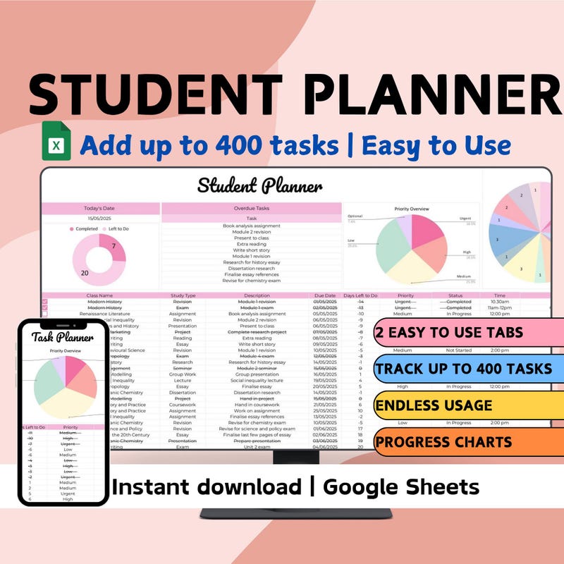 Excel Back Prep - Etsy