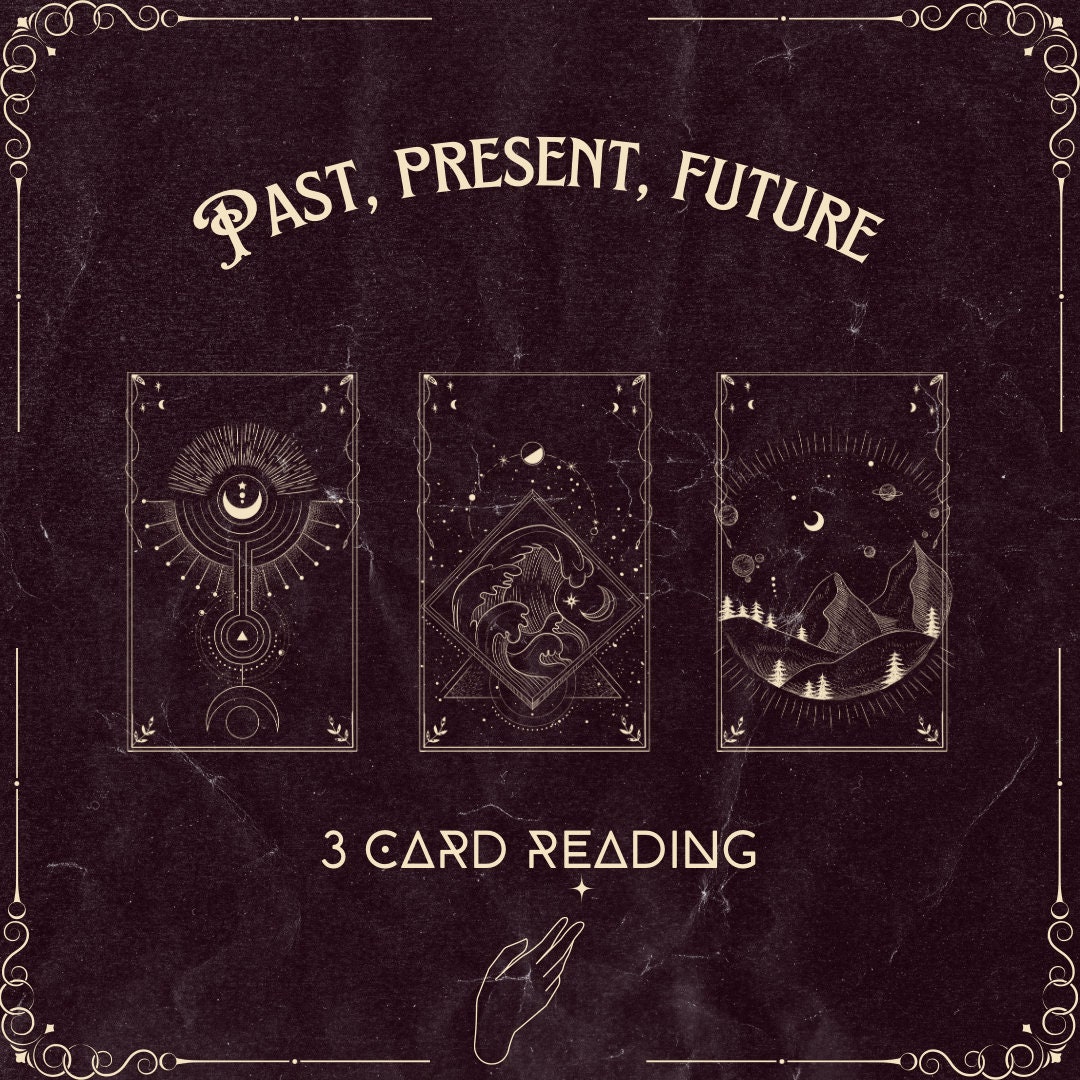 Past, Present, Future 3 Card Tarot Reading - Etsy