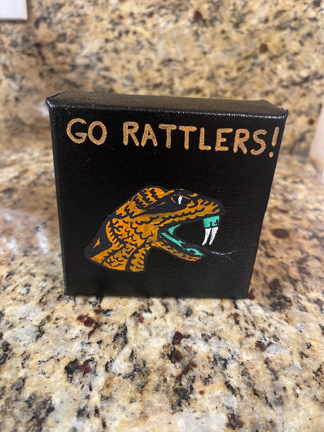 Go FAMU Rattlers Original Acrylic Painting - Etsy