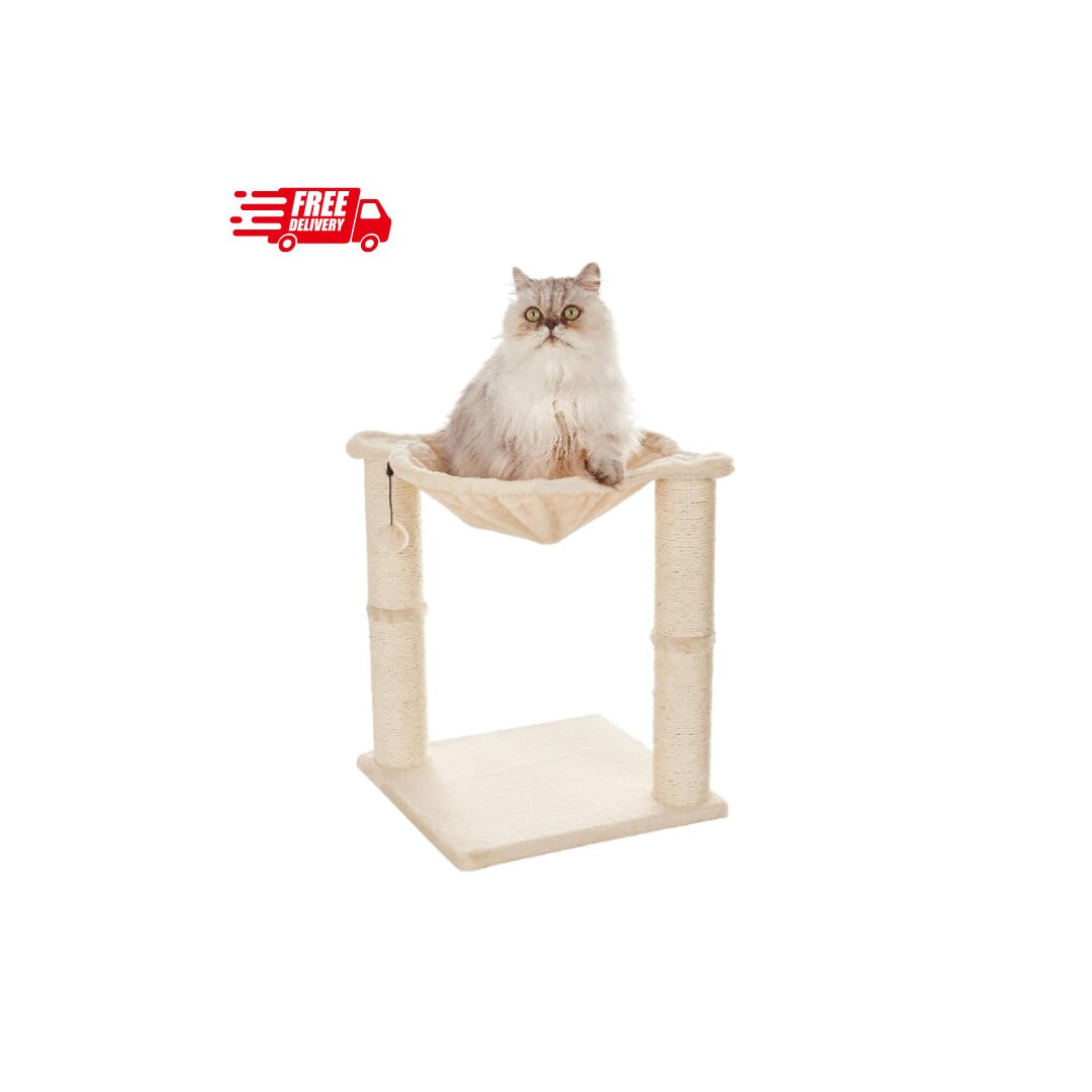 Basics Cat Tower With Hammock and Scratching Posts for Indoor - Etsy