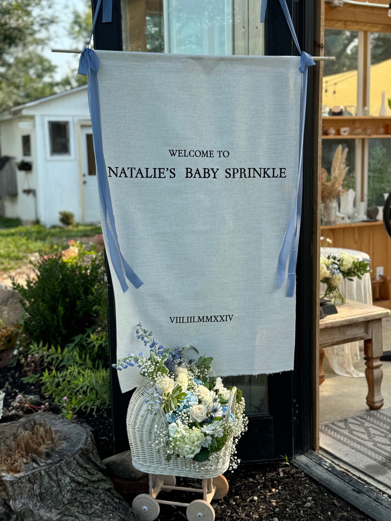 Linen Welcome Sign - Etsy