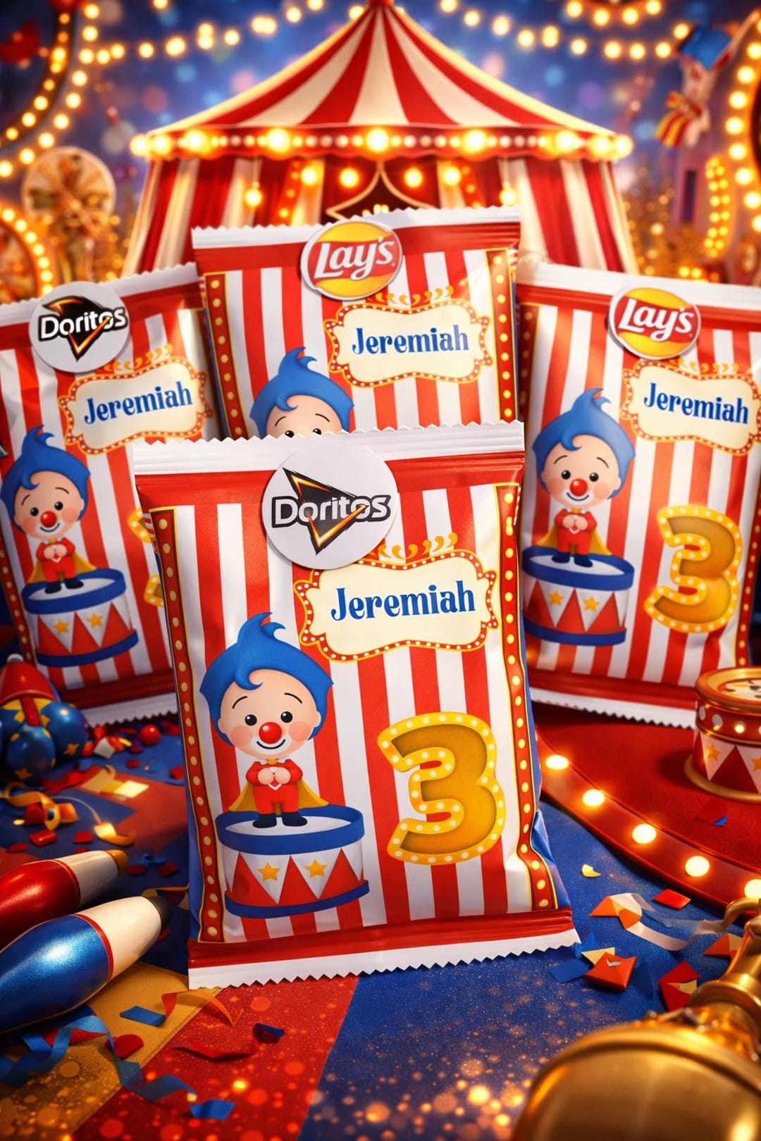 Potato Wrapper With Plim Plim Clown Them 12 Set - Etsy