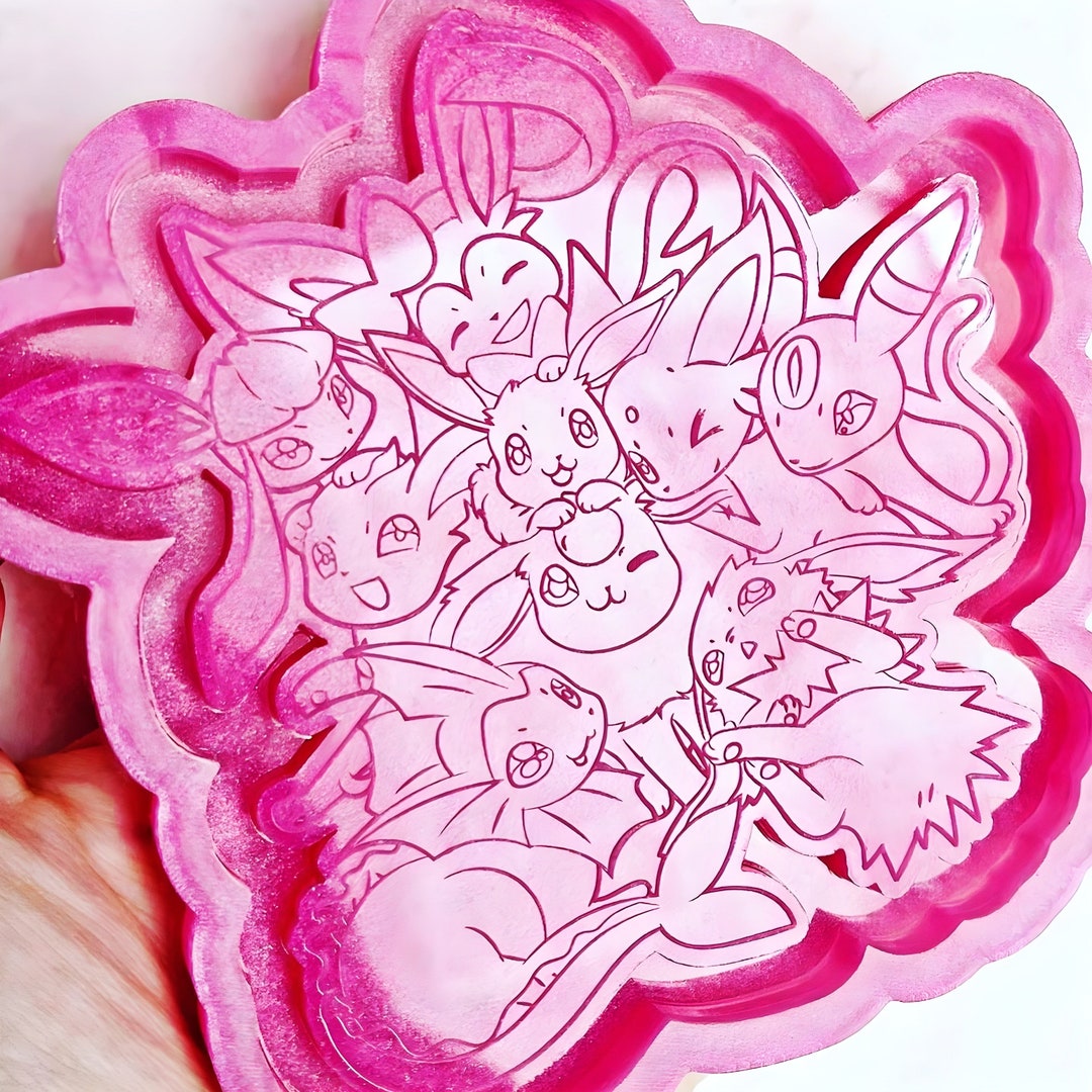 Premium Pokemon Maxi Tray Mold Kawaii Big Boy-resin Molds Silicone ...