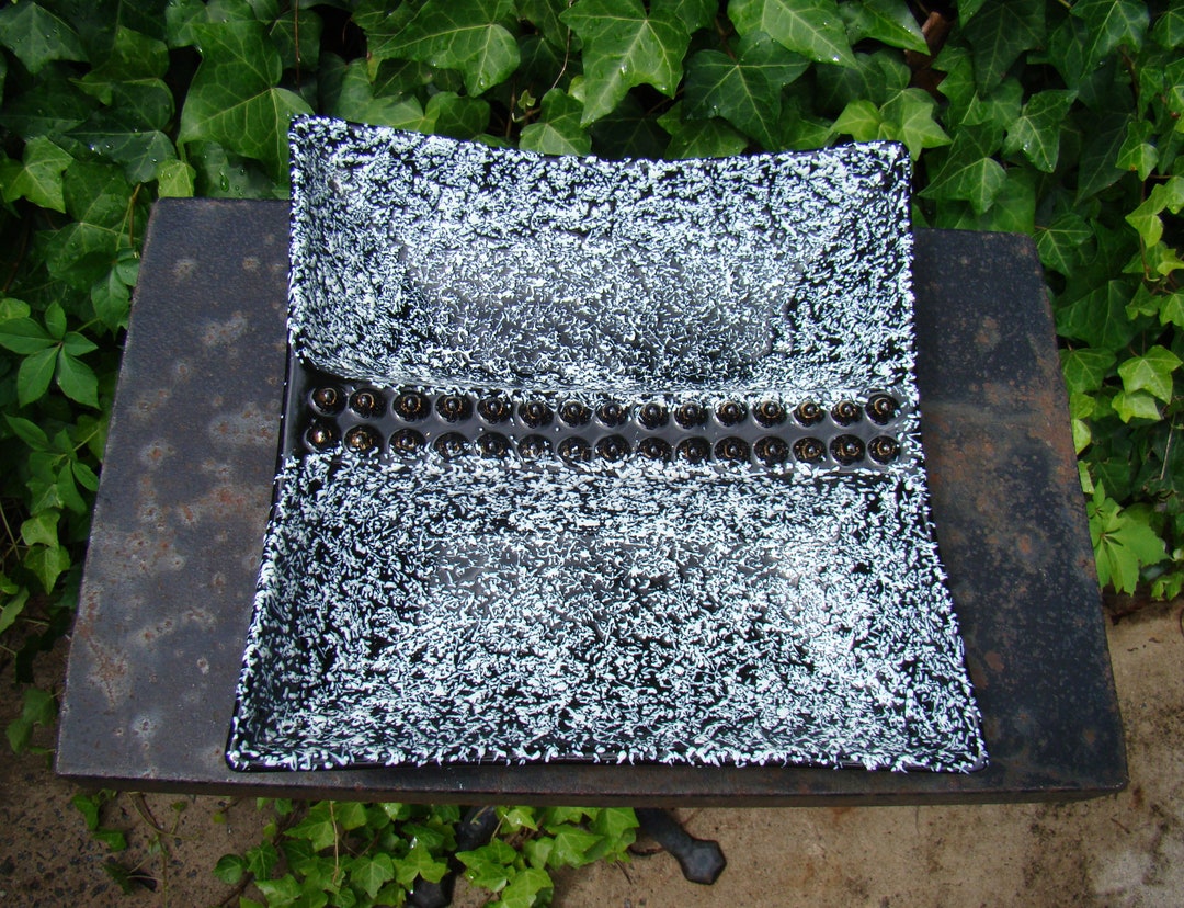 Mid Century Vintage Starford Sebring Footed Gold Knob Center Black ...