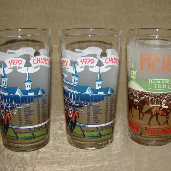 Libbey Kentucky Derby Glass - Etsy