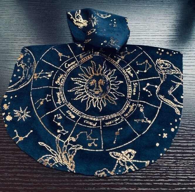 Rainbow High Custom Blue Velvet Cape Robe Cloak Evil Eye Astrology Hood ...