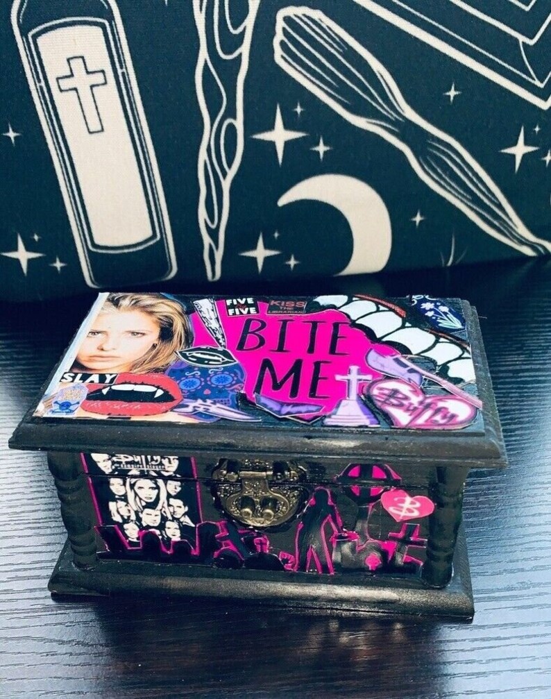 Buffy the Vampire Slayer Collage Box Pop Art Custom OOAK Bite - Etsy