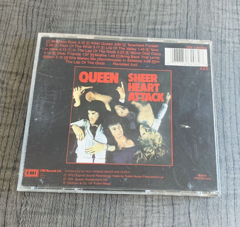 Queen Sheer Heart Attack CD 1974 Import West Germany - Etsy Australia