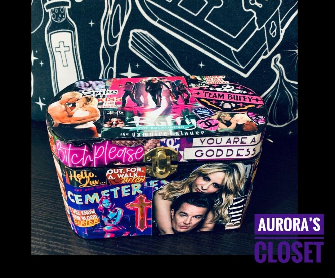 Buffy the Vampire Slayer Collage Box Goddess Spike Spuffy Pop Art ...