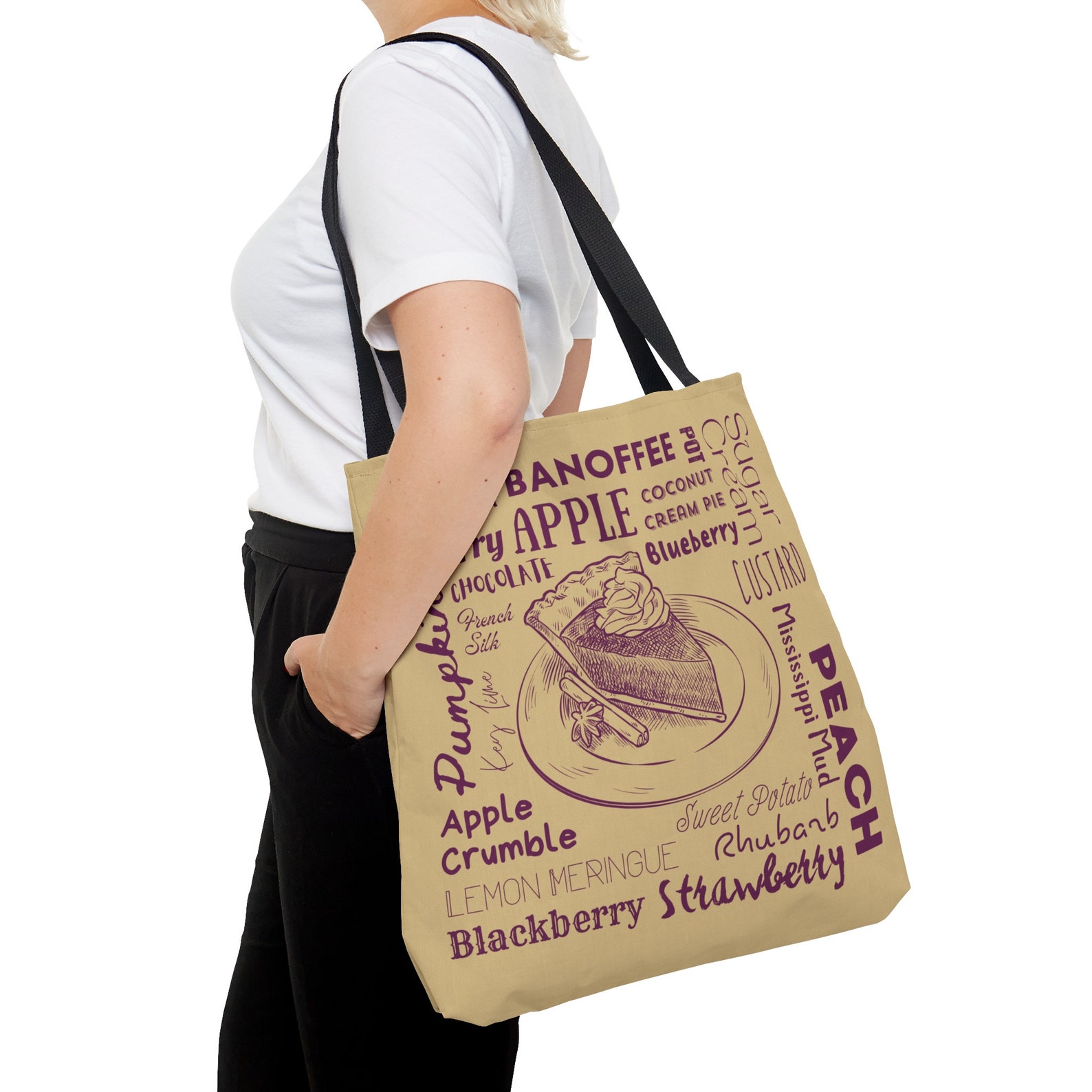 Pies Tote Bag reversed Color - Etsy