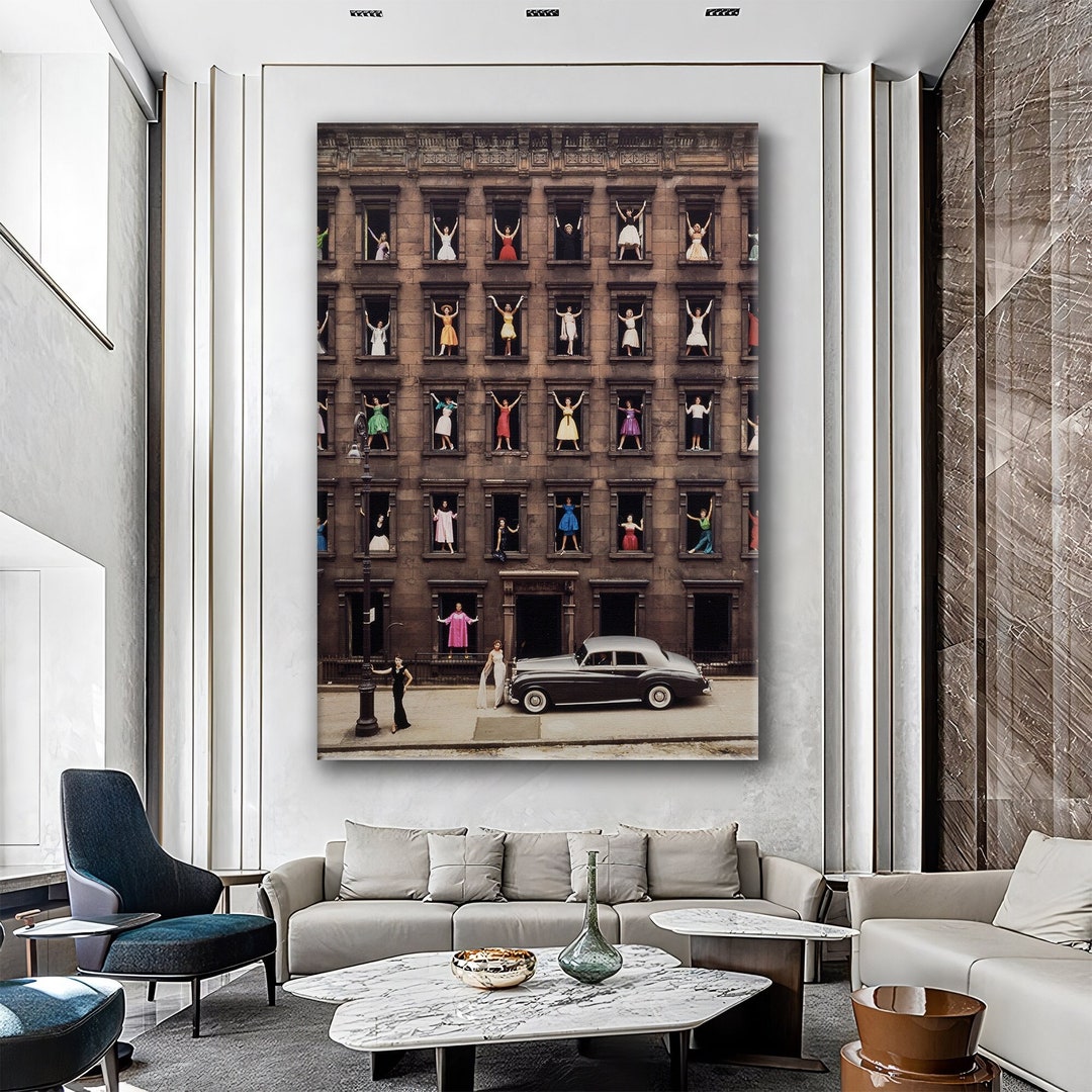 Girls in the Windows by Ormond Gigli Canvas Wall Art, Ormond Gigli 1960 ...