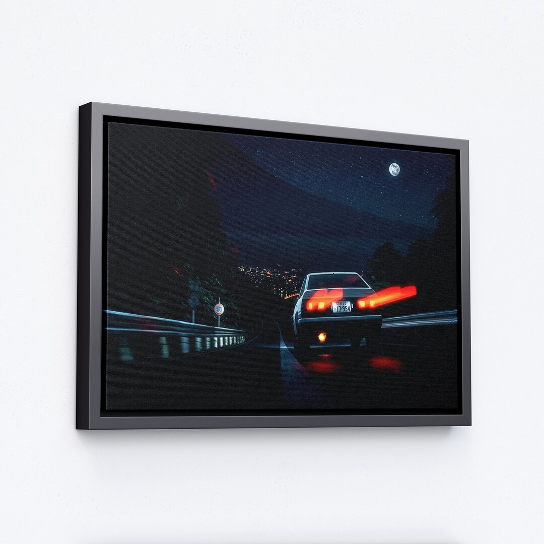 Initial-d Toyota AE86 Trueno Canvas Decor, Drift Anime Poster, Fujiwara ...
