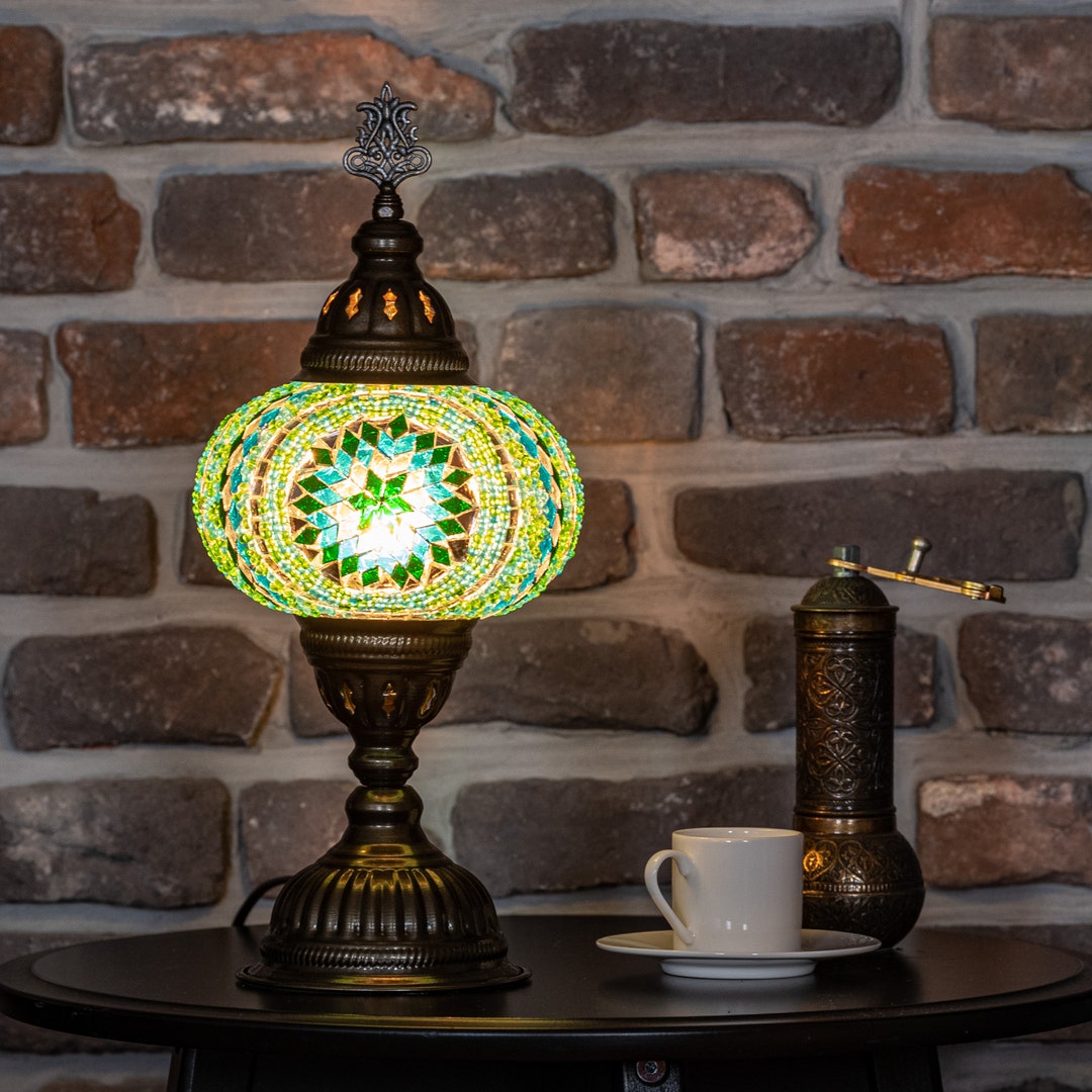 Turkish Lamp, Moroccan Mosaic Lamps, Desk Lamps, Table Lamp, Home Decor ...