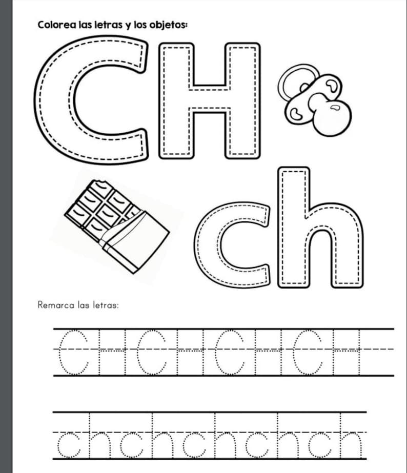 Abecedario Para Colorear - Etsy